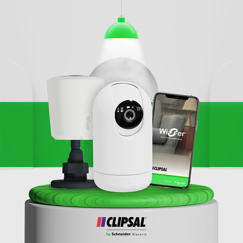 Clipsal Iconic Wiser Camera Pack | 1 x Outdoor + 1 x Indoor IP Cameras
